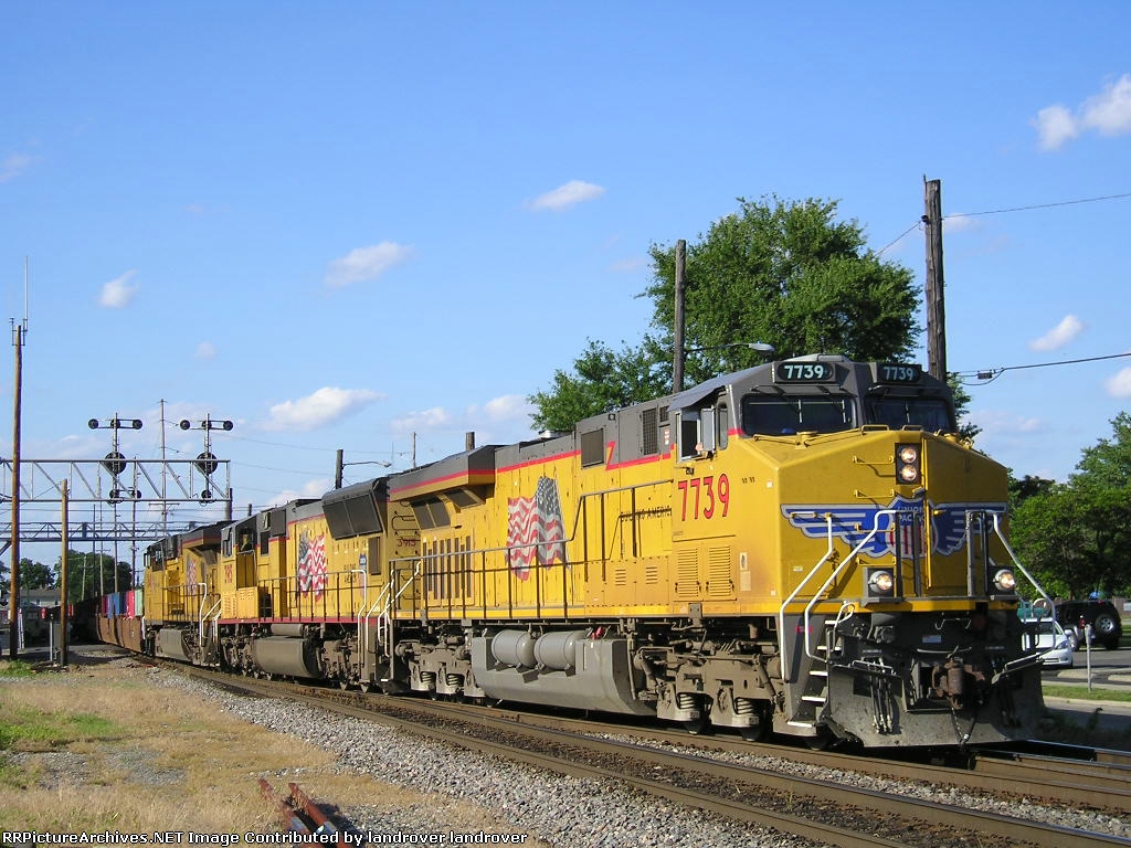 UP 7739 On NS 25-A Eastbound